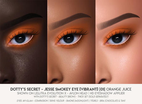 Second Life Marketplace - Dotty's Secret - Jesse Smokey Eye [VIBRANT ...